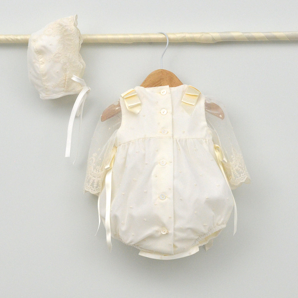 Pelele de Bautizo con Capota Bordada Clásico | Tienda Julia y Mateo ...